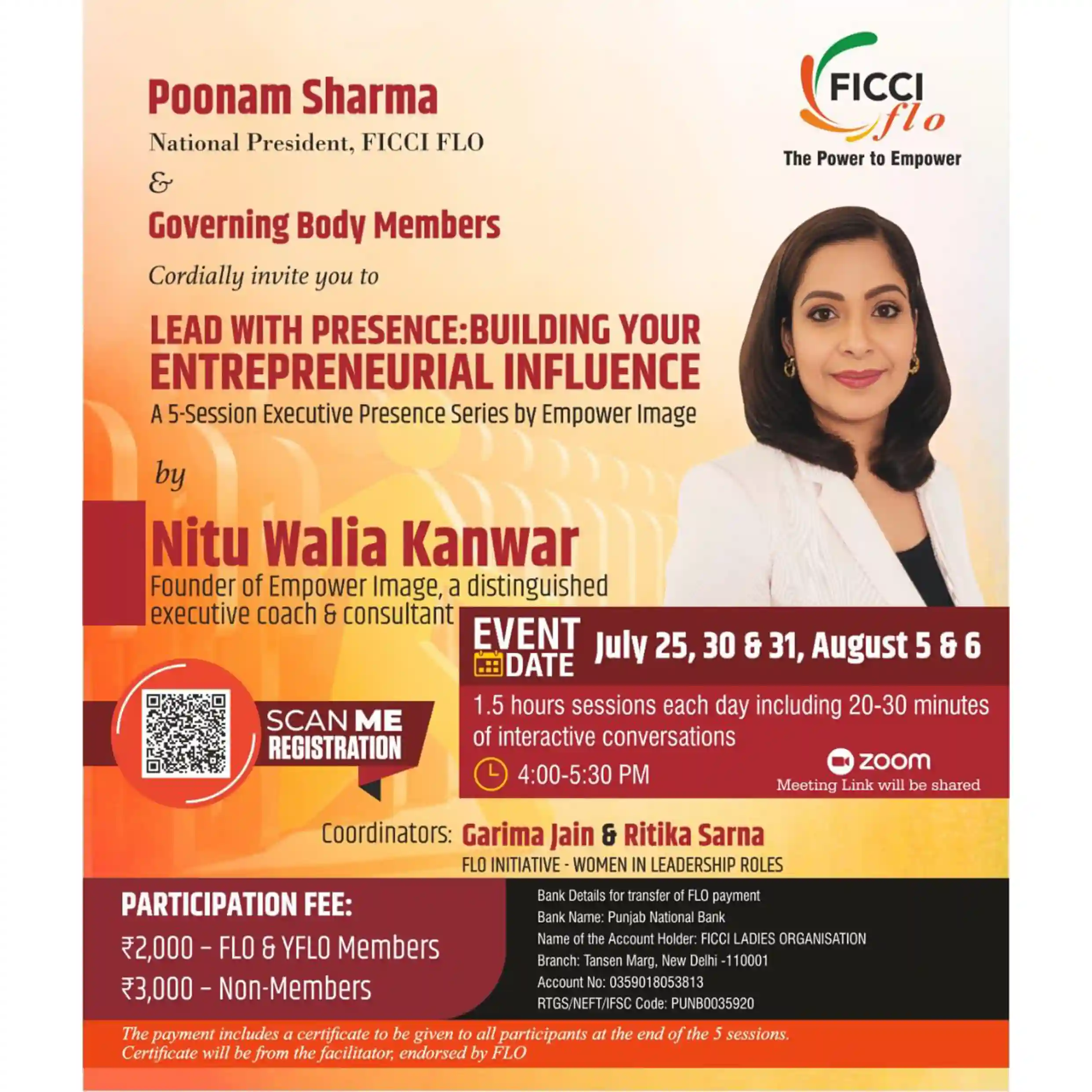 Lead with Presence: Building Your Entrepreneurial InfluenceJuly 25, 30 ...